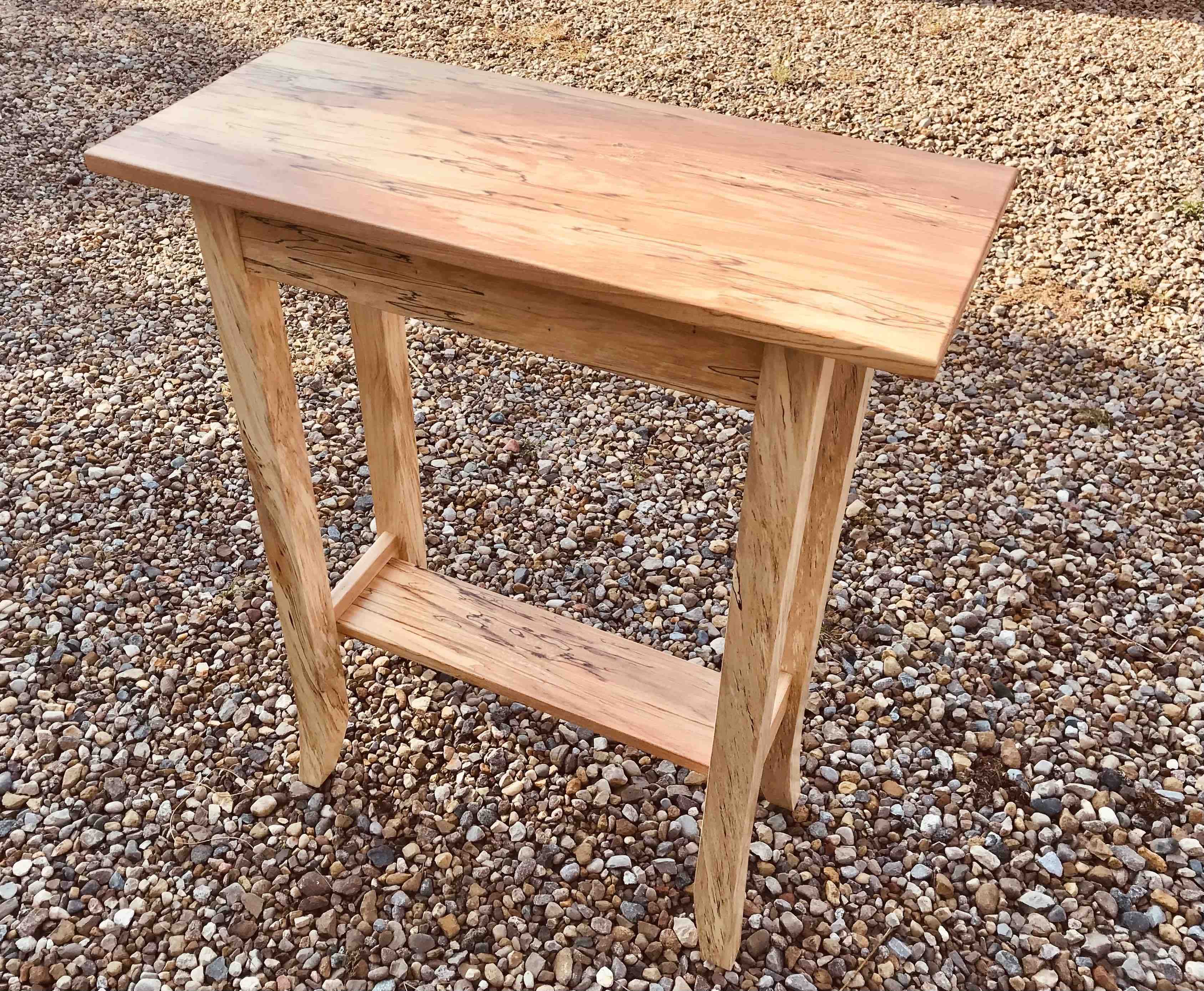 Wormy Maple Entry Table